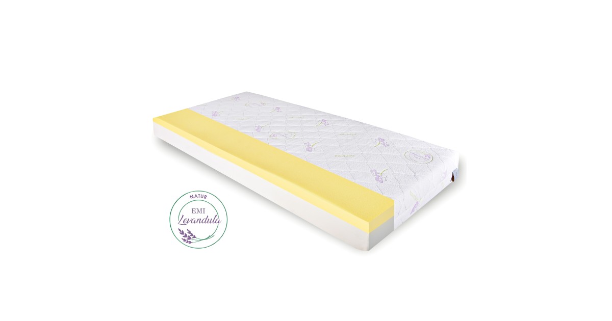 EMI - Lavender Memory matrac levendulával, cipzárral ellátva